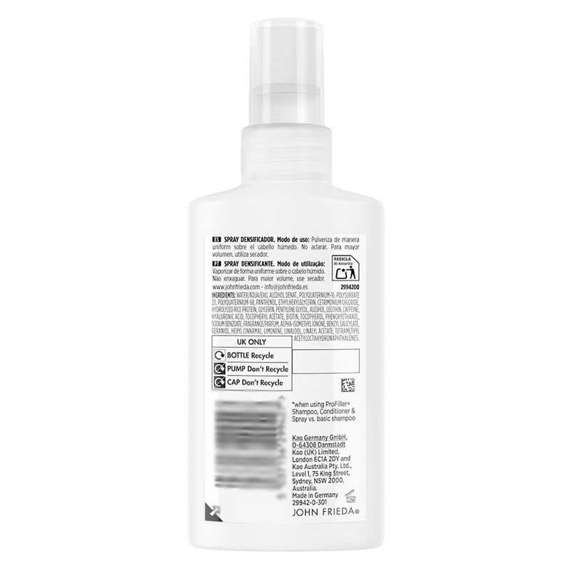 JOHN FRIEDA Profiller+ Thickening Spray - 150ml Argentina