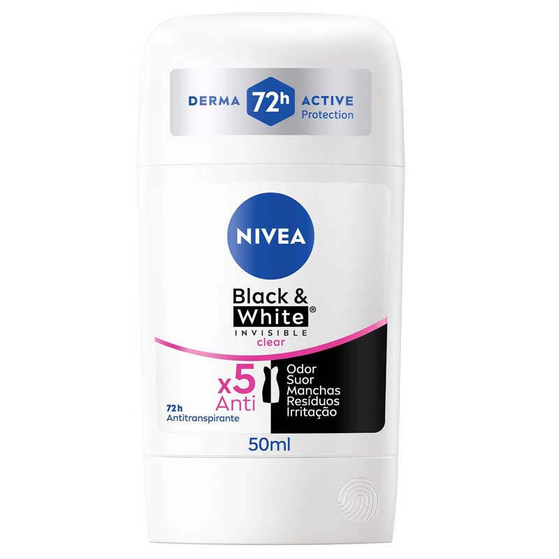 NIVEA Black & White Invisible Clear Stick - 50ml South Africa