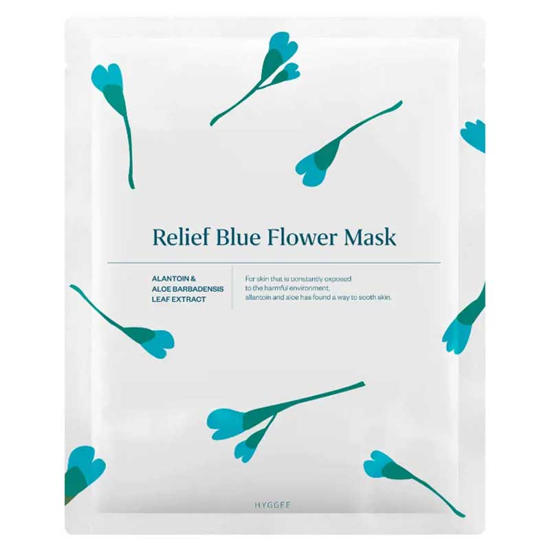 HYGGEE Relief Blue Flower Mask - 35ml Singapore