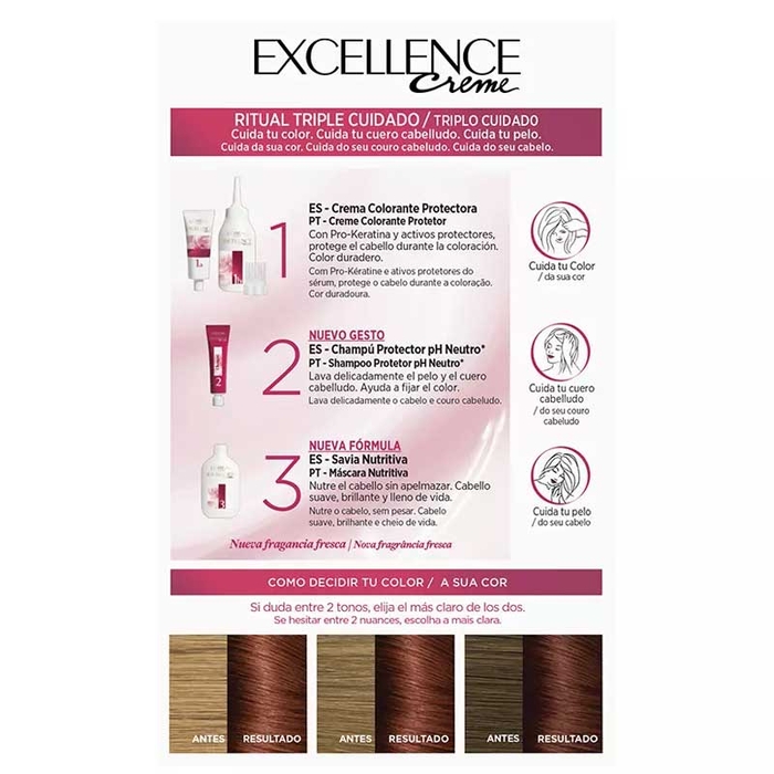 L'ORÉAL PARIS Excellence Creme - 6.46 - Dark Copper - 192ml Australia