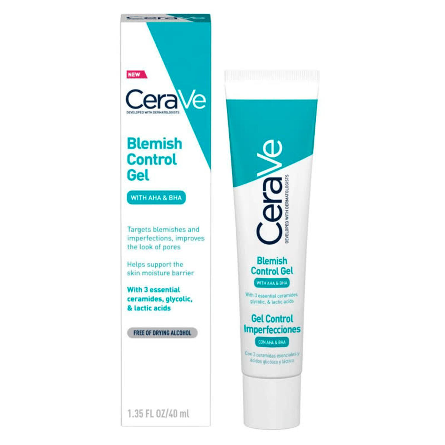 CERAVE Blemish Control Gel With AHA & BHA - 40ml USA